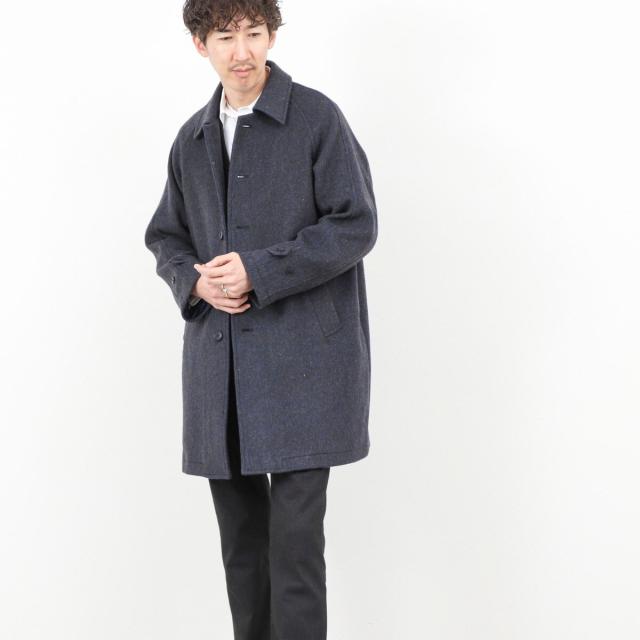 ノーリーズ グッドマン（NOLLEY’S goodman）/《ビジカジ対応》尾州ビーバーステンカラーコート 25AW