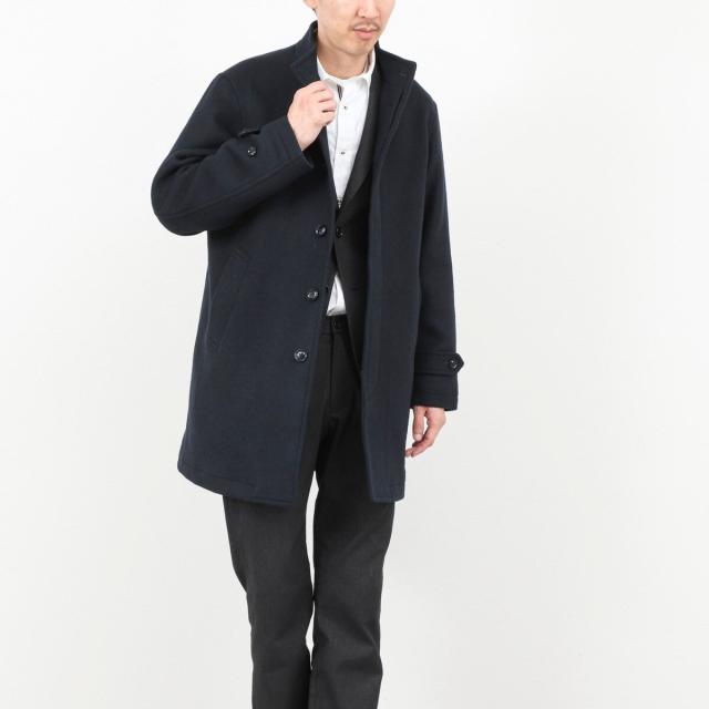 ノーリーズ グッドマン（NOLLEY’S goodman）/《ビジカジ対応》尾州ビーバースタンドカラーコート 25AW