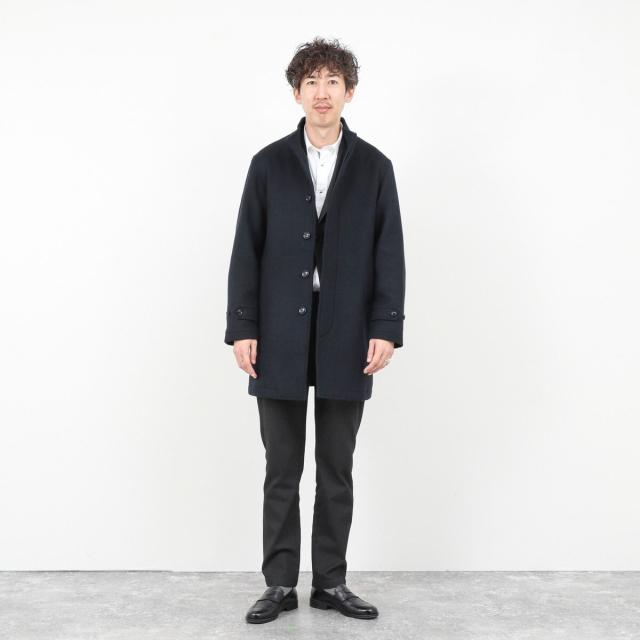 ノーリーズ グッドマン（NOLLEY’S goodman）/《ビジカジ対応》尾州ビーバースタンドカラーコート 25AW