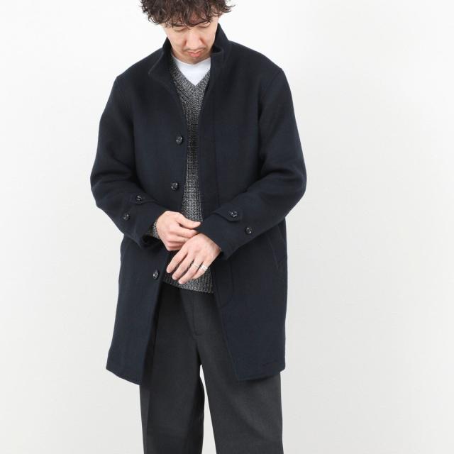 ノーリーズ グッドマン（NOLLEY’S goodman）/《ビジカジ対応》尾州ビーバースタンドカラーコート 25AW