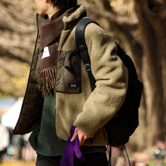 フレディ＆グロスター（FREDY&GLOSTER）/【2WAYで着回せる】【UNISEX】GLOSTER配色別注 TAIONボア×ダウンブルゾン