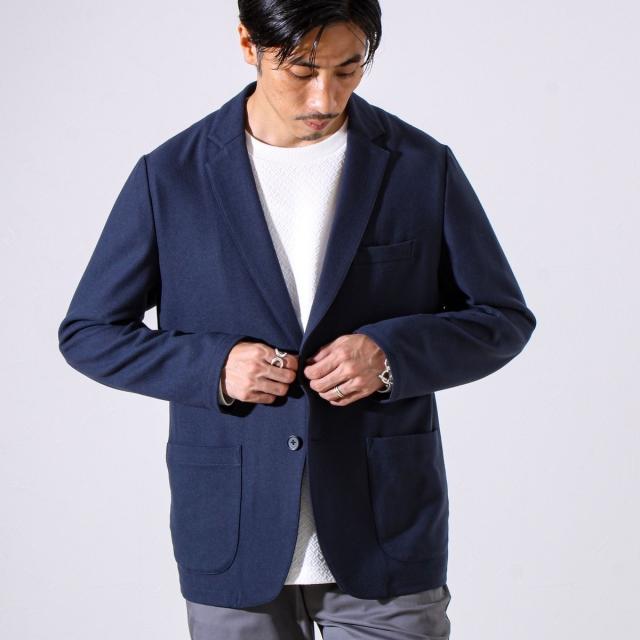 グロスター（GLOSTER）/【オンオフ兼用の大人カジュアルジャケット】両面起毛 ストレッチジャケット