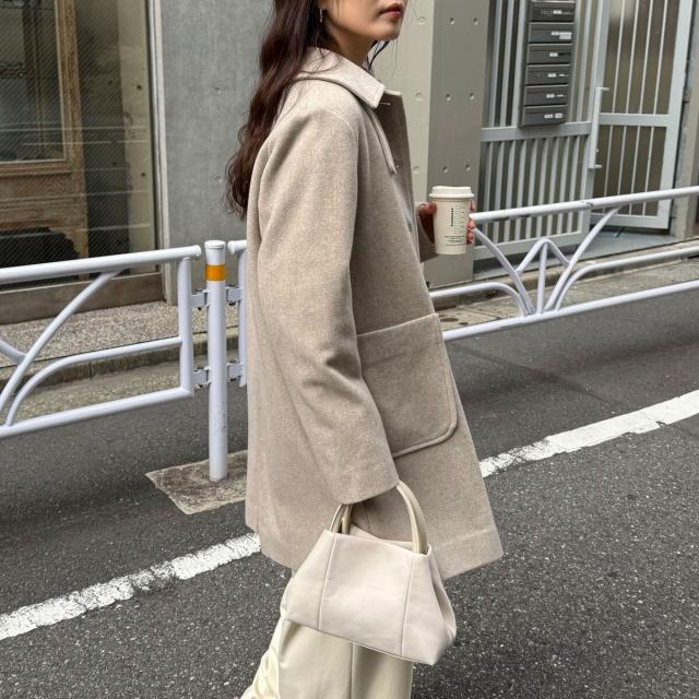 フレディエミュ（fredy emue）/Super100ステンカラーミドルコート