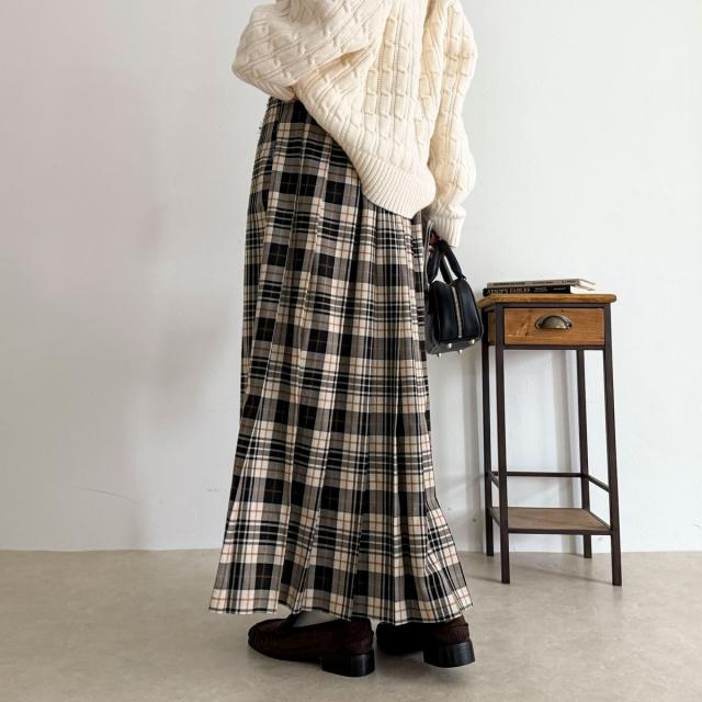 フレディエミュ（fredy emue）/【GEVACO/ゲバコ】チェックサイドベルトスカート