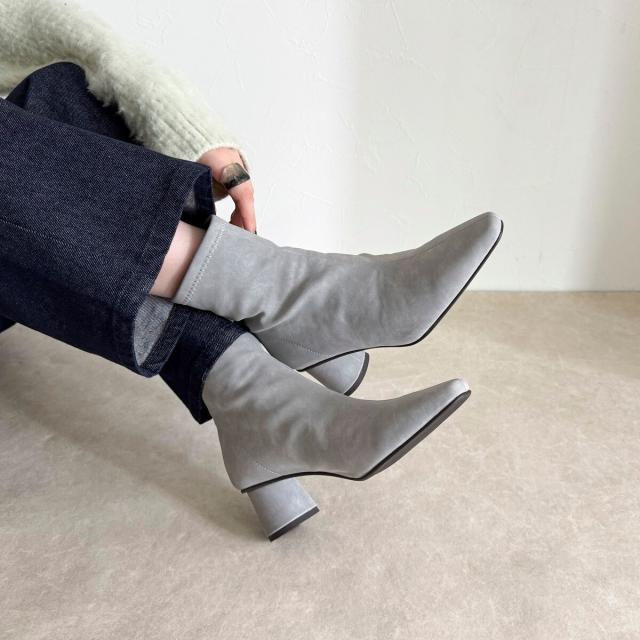 フレディエミュ（fredy emue）/【JETEE/ジュテ】バックジップストレッチヒールブーツ