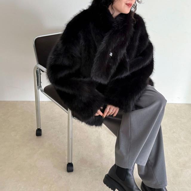 フレディエミュ（fredy emue）/《WEB限定》【HAVELESS/ハブレス】BLAIRマフラ付きファーコート