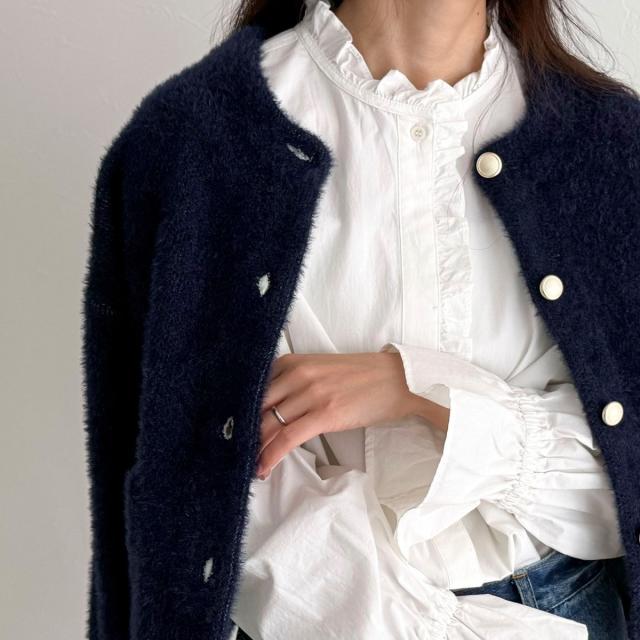 フレディエミュ（fredy emue）/フリルデザインシャツ