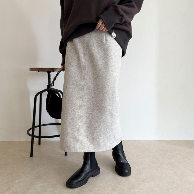 フレディエミュ（fredy emue）/ソフトニットメルトンスカート