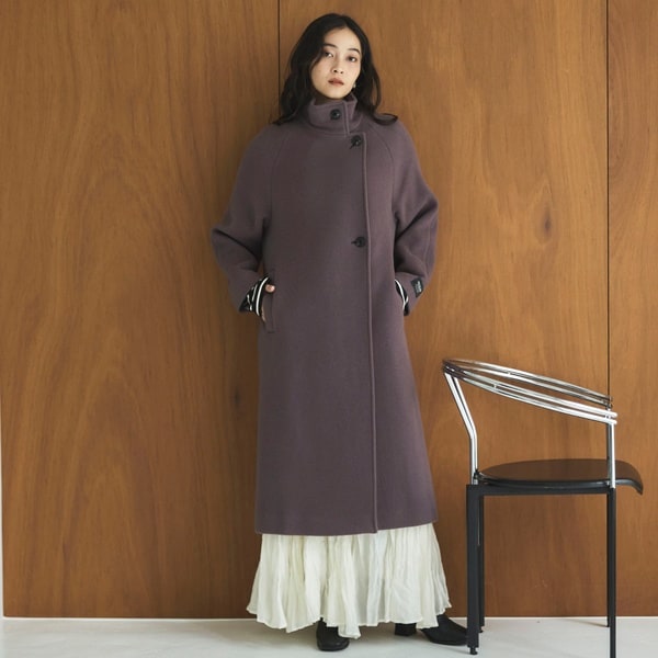 ドゥ アルシーヴ（Doux archives）/スタンドカラーコート