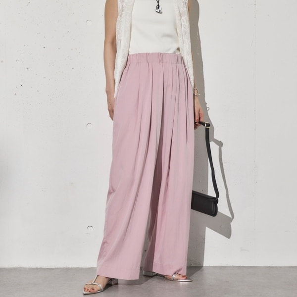 ドゥ アルシーヴ（Doux archives）/ワイドウエストギャザーパンツ