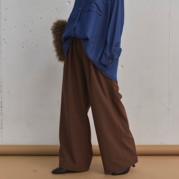 ドゥ アルシーヴ（Doux archives）/ＲＥＦＬＡＸ機能性素材ツータックパンツ