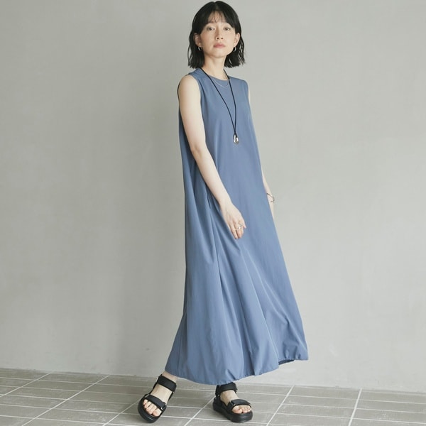 ドゥ アルシーヴ（Doux archives）/ＵＶ・接触冷感ウォッシャブルドロストノースリワンピース