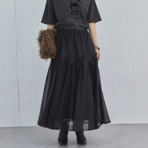 ドゥ アルシーヴ（Doux archives）/切替ギャザースカート