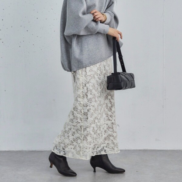 ドゥ アルシーヴ（Doux archives）/モールレースタイトスカート