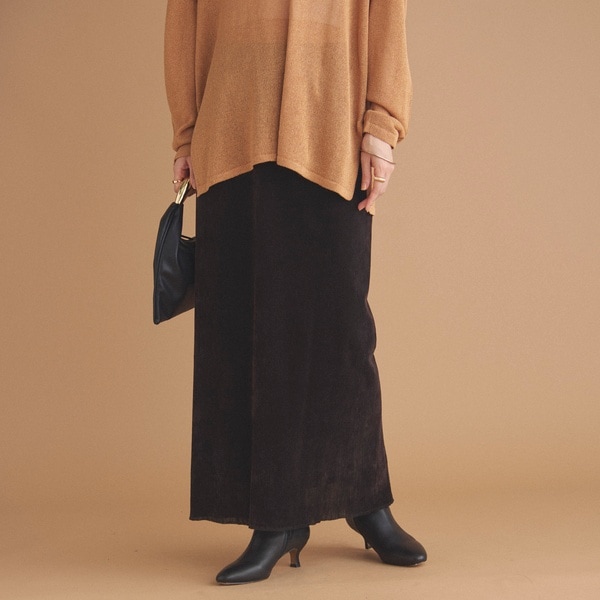 ドゥ アルシーヴ（Doux archives）/フロッキーベロアタイトスカート