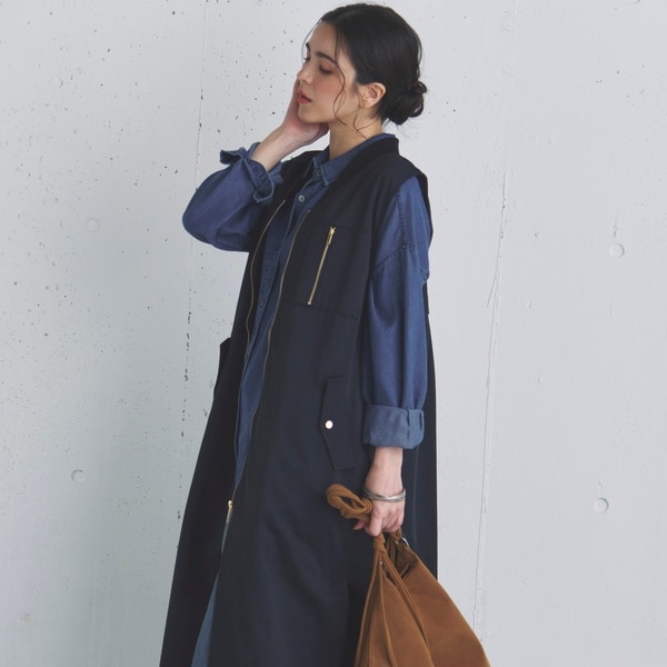 ドゥ アルシーヴ（Doux archives）/ロングMA−1 ジレ