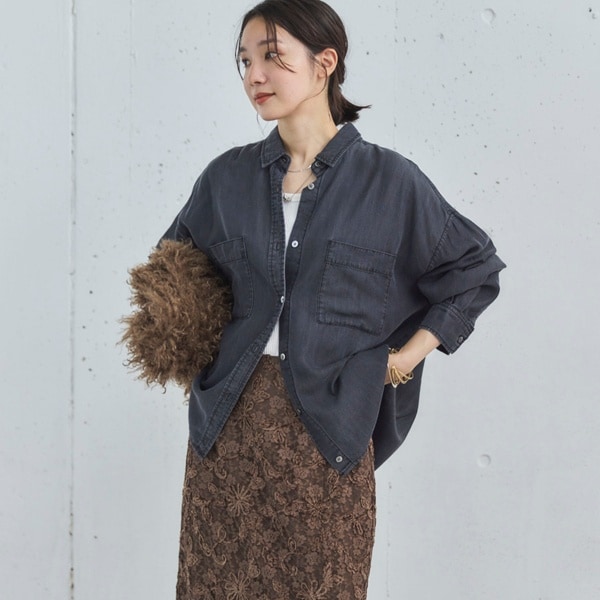 ドゥ アルシーヴ（Doux archives）/ソフトデニム２ＷＡＹシャツ