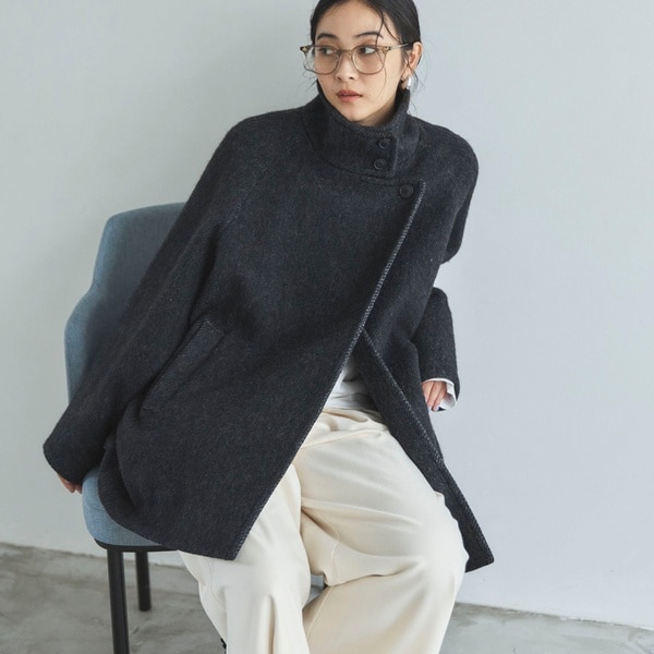 NEW】ドゥ アルシーヴ（Doux archives）/シャギースタンドオーバーコート