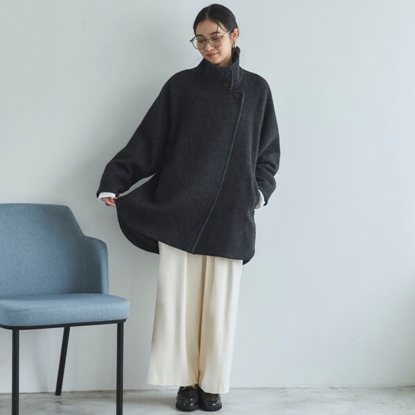 NEW】ドゥ アルシーヴ（Doux archives）/シャギースタンドオーバーコート