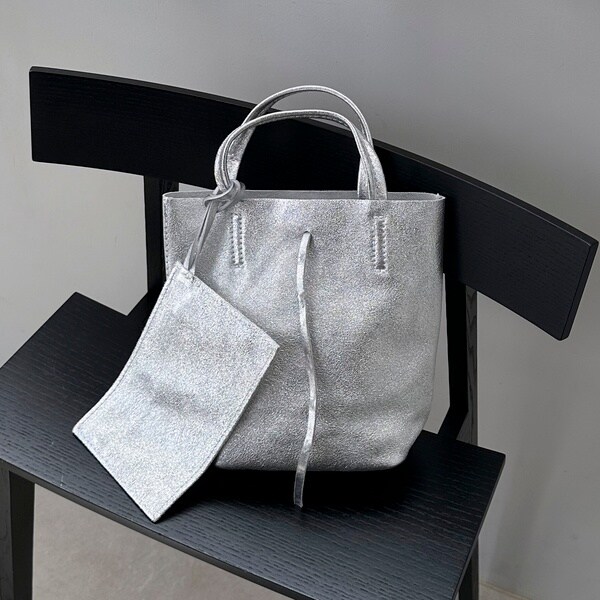 ドゥ アルシーヴ（Doux archives）/メタリックミニトートバッグ