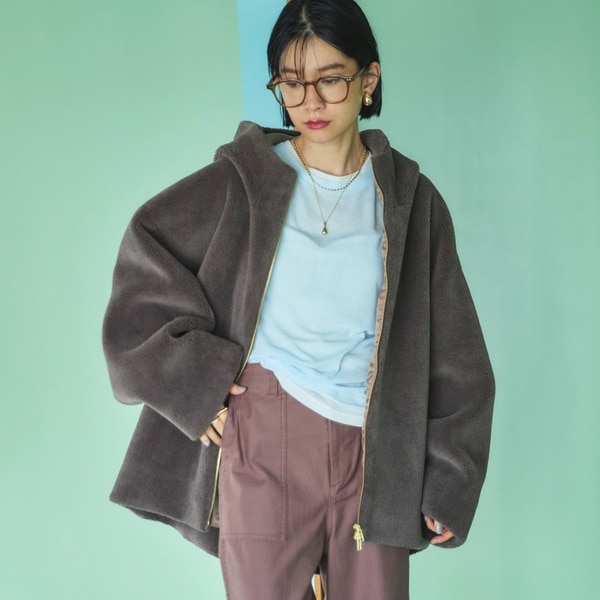 ドゥ アルシーヴ（Doux archives）/オーバーボアフーディブルゾン