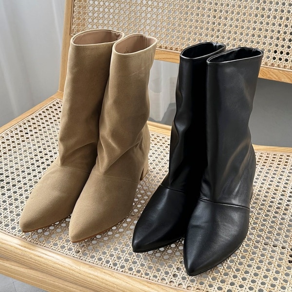 ドゥ アルシーヴ（Doux archives）/?ワイドシャフトミドルブーツ?