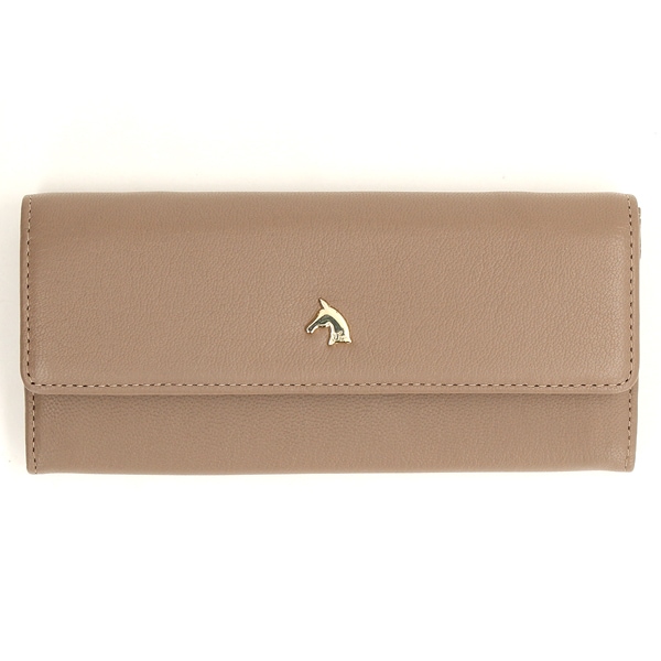 ホワイ（WHY）/ゴートレザーホースヘッド フラップロングウォレット ギャルソンタイプ