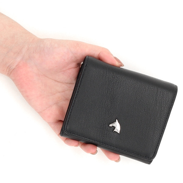 ホワイ（WHY）/ゴートレザーホースヘッド ショートウォレットL字ジップ