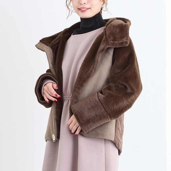 ニコルホワイト（NICOLE WHITE）/ファームートンリバーシブルブルゾン