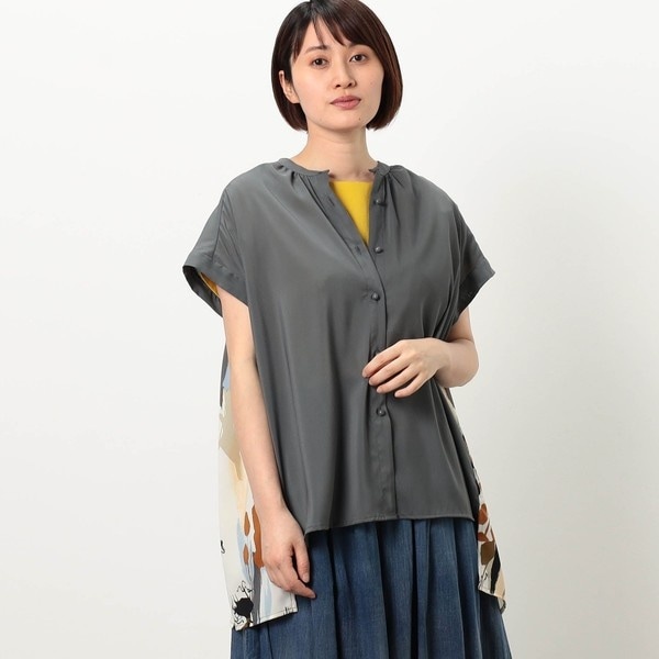 ニコルホワイト（NICOLE WHITE）/【WALDO】マルチアート柄ブラウス