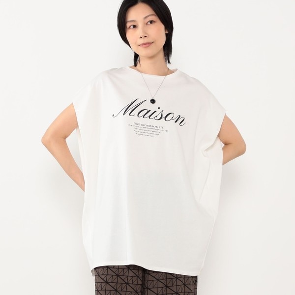 ニコルホワイト（NICOLE WHITE）/フロントロゴチュニック丈ビッグTシャツ