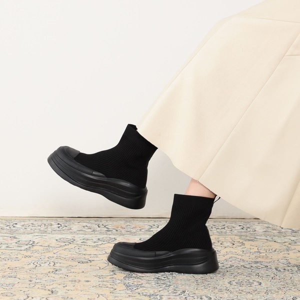 ニコルホワイト（NICOLE WHITE）/【WALDO】撥水糸軽量スニーカーブーツ