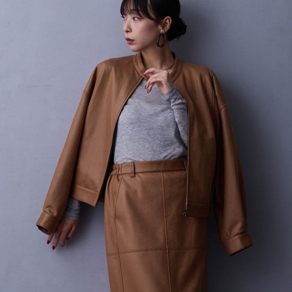 ニコルホワイト（NICOLE WHITE）/【セットアップ対応】スタンドブルゾン