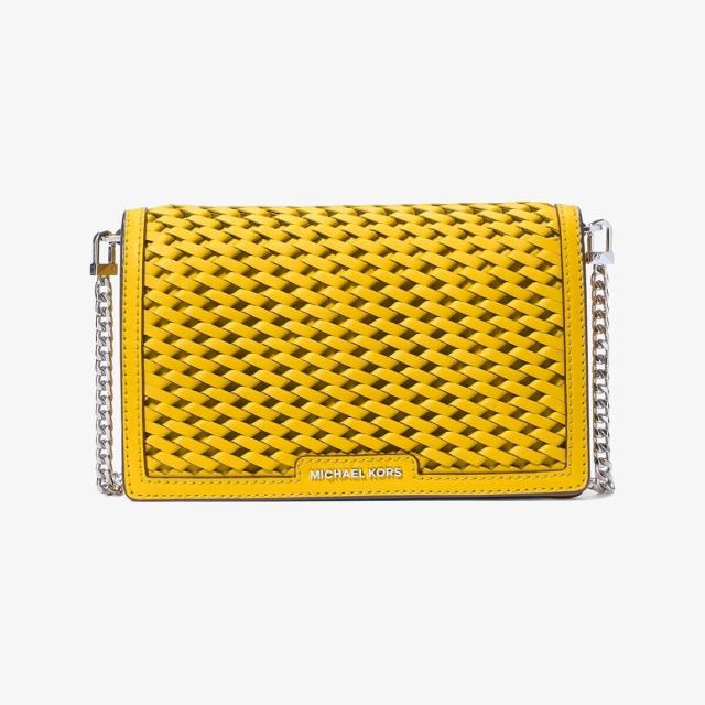 マイケル・コース（Michael Kors）/JET SET ウーヴン レザー クロスボディ ミディアム