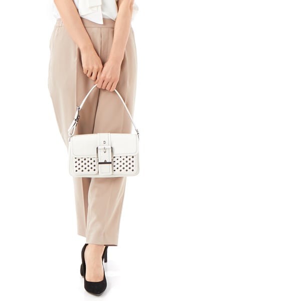 マイケル・コース（Michael Kors）/COLBY グロメット レザー ショルダー ミディアム