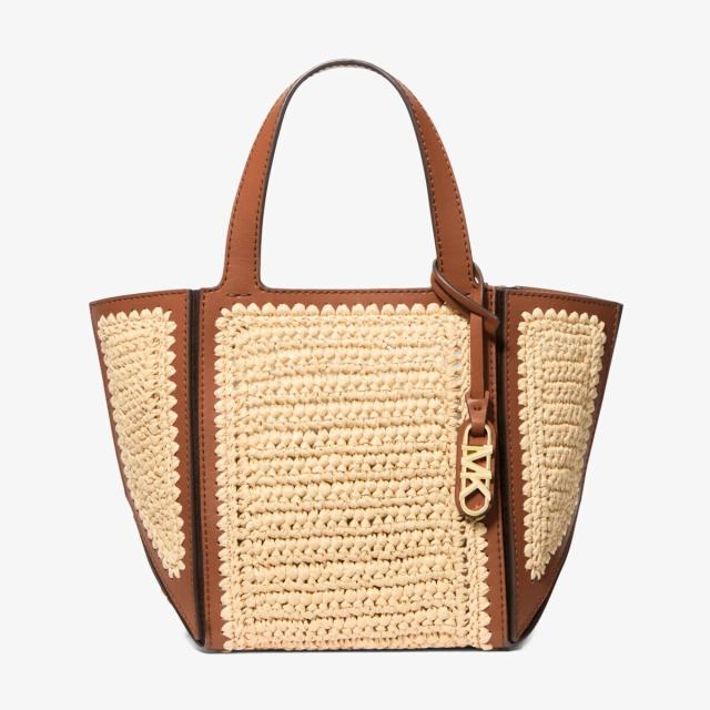 マイケル・コース（Michael Kors）/JORDI ハンドクロシェ & レザー トート スモール