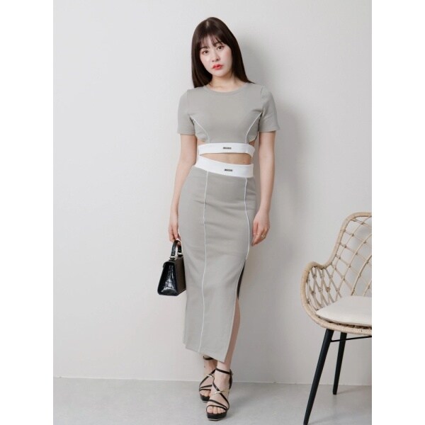 リップサービス（LIPSERVICE）/バイカラースウェットセットアップ