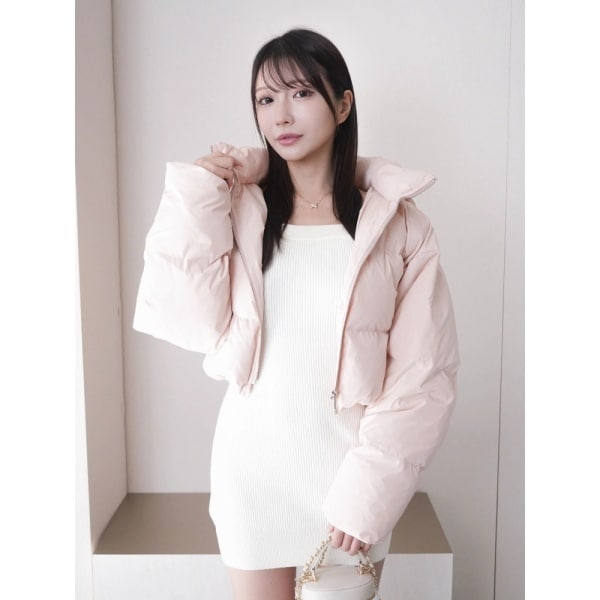 リップサービス（LIPSERVICE）/クロップドフェイクダウンジャケット