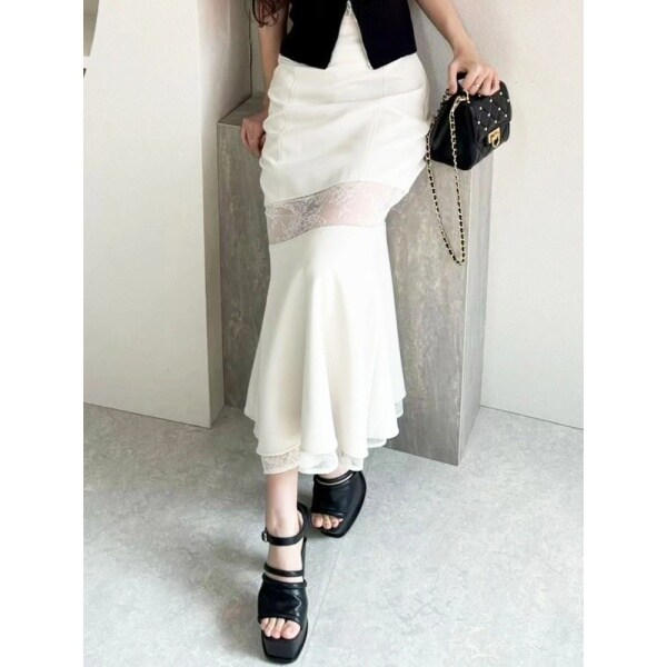 リップサービス（LIPSERVICE）/インナーショーパン付レース切替マーメイドスカート