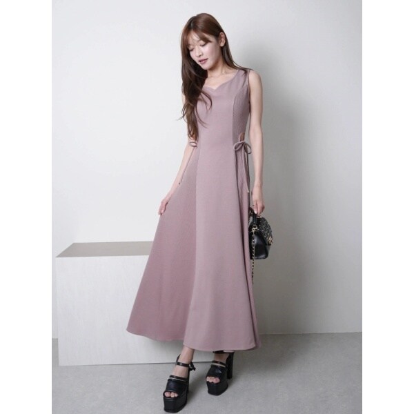 リップサービス（LIPSERVICE）/サイドオープンカットロングワンピース