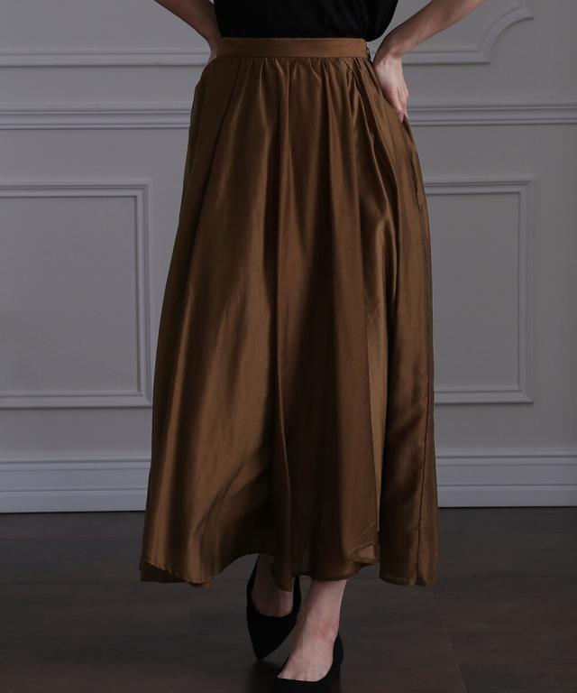 プールヴー（PourVous）/ふんわりイレヘムロングスカート