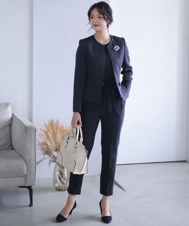 プールヴー（PourVous）/入園式 入学式 卒園式 卒業式 七五三 ママ 母 親レディース パンツスーツ セレモニー フォーマル