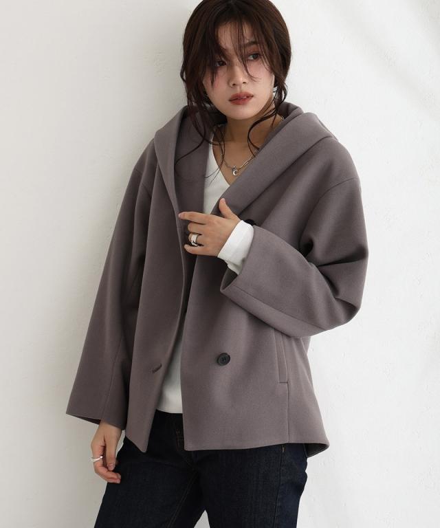 プールヴー（PourVous）/家で洗えるフード付きジャケット