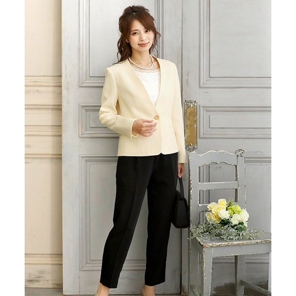 プールヴー（PourVous）/入園式 入学式 卒園式 卒業式 七五三 ママ 母 親レディース パンツスーツ セレモニー フォーマル