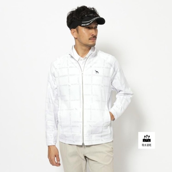 アダバット（adabat）/吸水速乾 ロゴチェックジップアップブルゾン