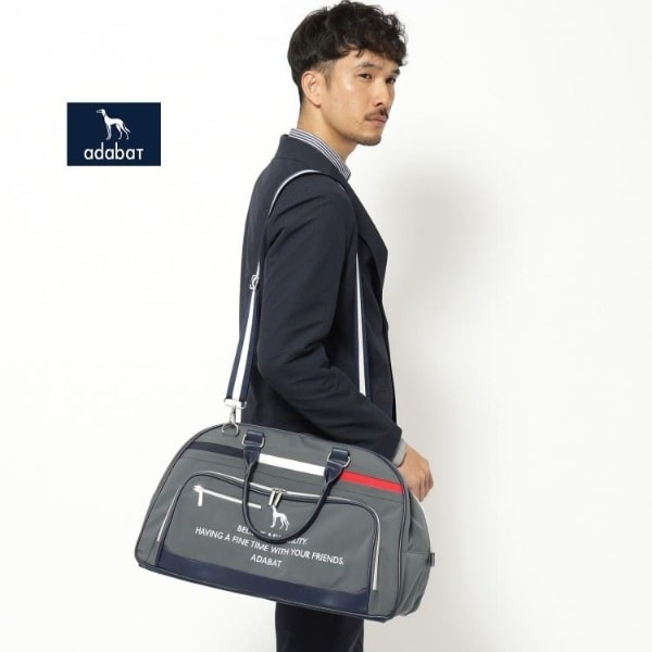 アダバット（adabat）/【新レーベル ADABAT NAVY】トリコロールボストンバッグ