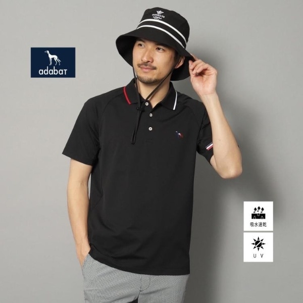 アダバット（adabat）/【新レーベル ADABAT NAVY】UVカット吸水速乾 ドライカノコラインポロシャツ