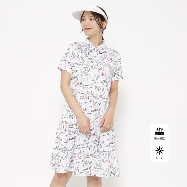 アダバット（adabat）/UVカット吸水速乾 クールコアサマープリントワンピース