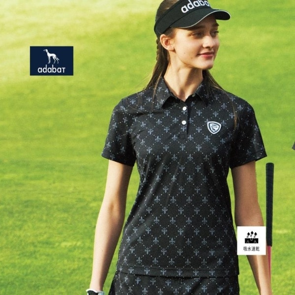 アダバット（adabat）/【新レーベル ADABAT NAVY】吸水速乾 フルールドリスポロシャツ