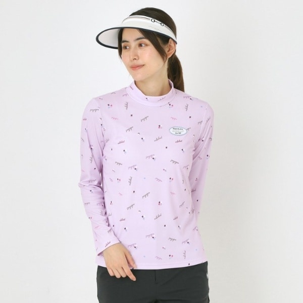 アダバット（adabat）/千鳥小紋モックネックプルオーバー